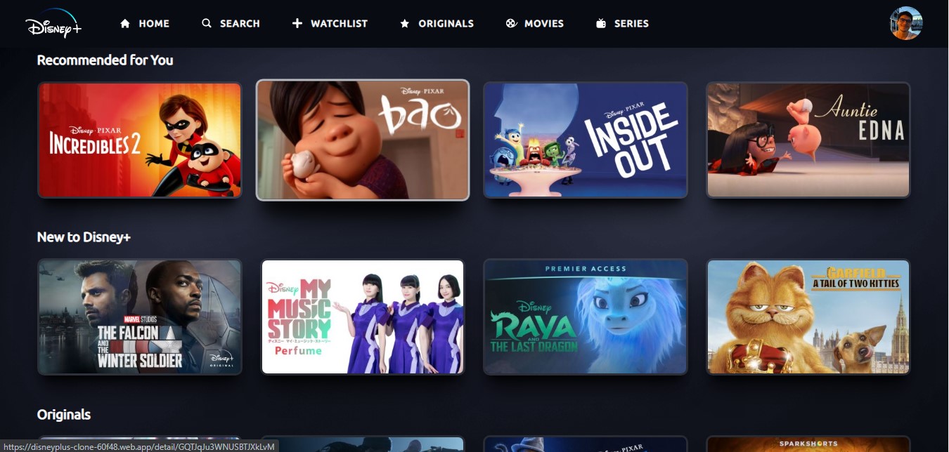 GitHub - joaodslourenco/disneyplus-clone: This is a clone of Disney Plus page. Built using React ...