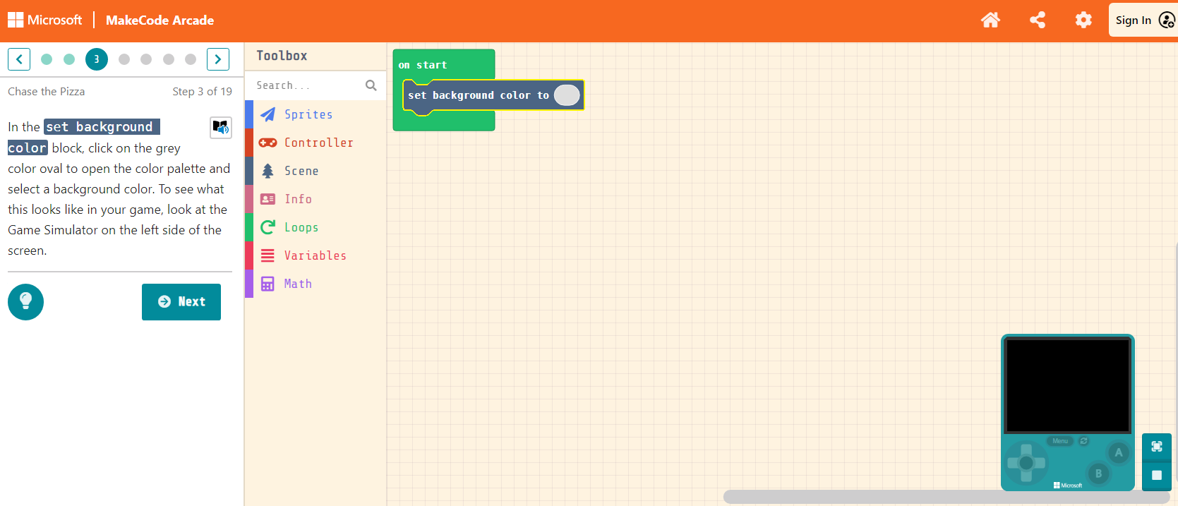 Tutorials referencing simulator on incorrect side of screen · Issue #5014 · microsoft/pxt-arcade ...