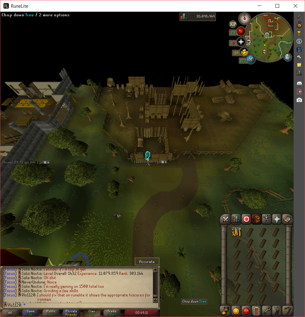 Show ironman hiscores for ironmen with !lvl command · Issue #1936 · runelite/runelite · GitHub