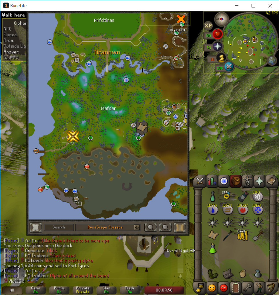 Show routes and traps on World map for Isafdar · Issue #5263 · runelite ...