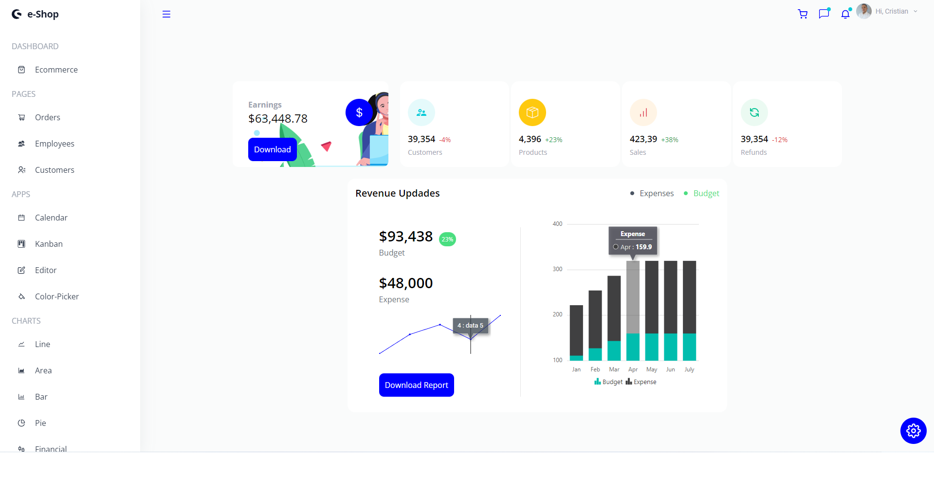 GitHub - dicucristiann/admin-dashboard-app