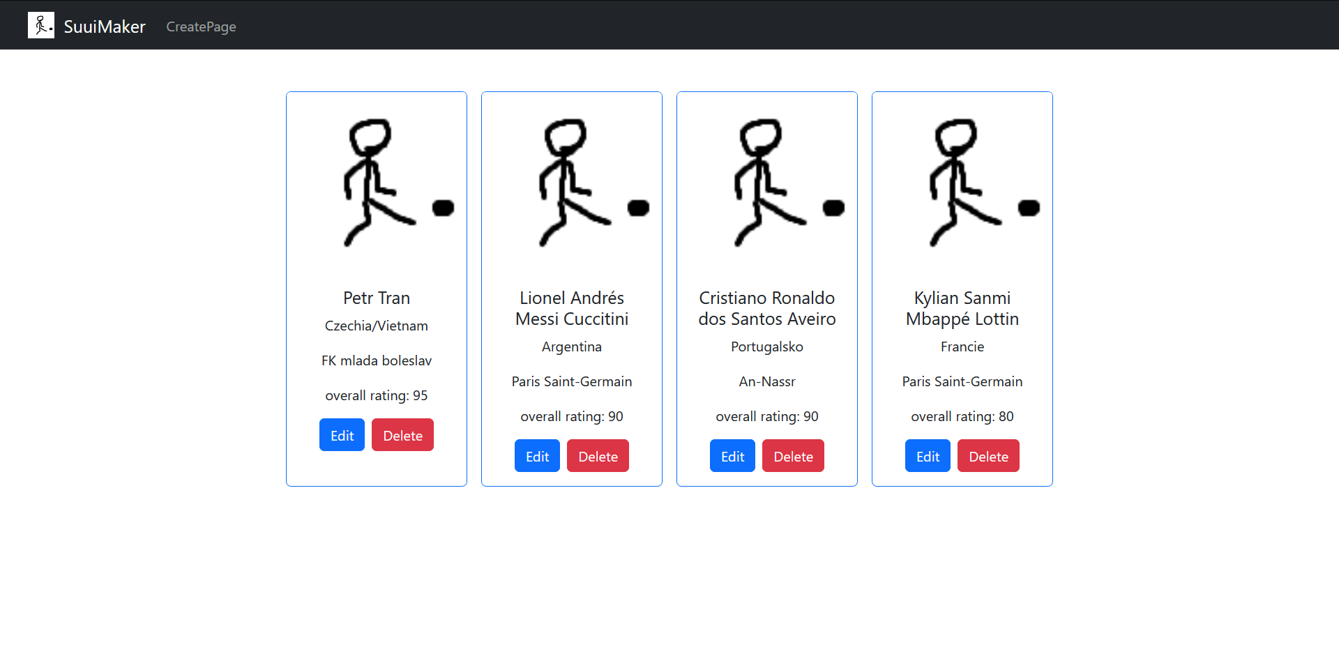 GitHub - tadeastondl/Football-player-cards: Simple web for creating ...