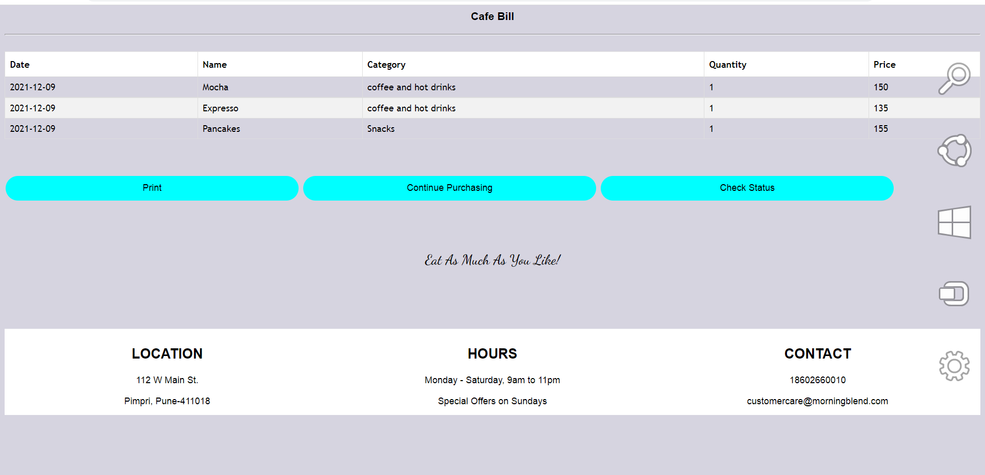 GitHub - dikshaaSharma/Cafe-Management-System