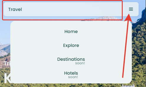 Navigation Close Icon and Close Nav on Clicks · Issue #2 · Shertor/Travel · GitHub
