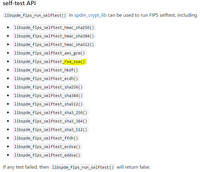 Self Test For Rsa Pss Algorithm Is Missing · Issue 2256 · Dmtf Libspdm · Github