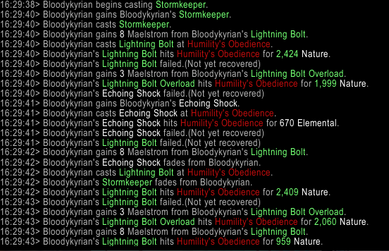 Echoing Shocks echoed spells are affected inconsistently from buffs · Issue #644 · SimCMinMax ...