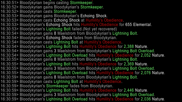 Echoing Shocks echoed spells are affected inconsistently from buffs · Issue #644 · SimCMinMax ...