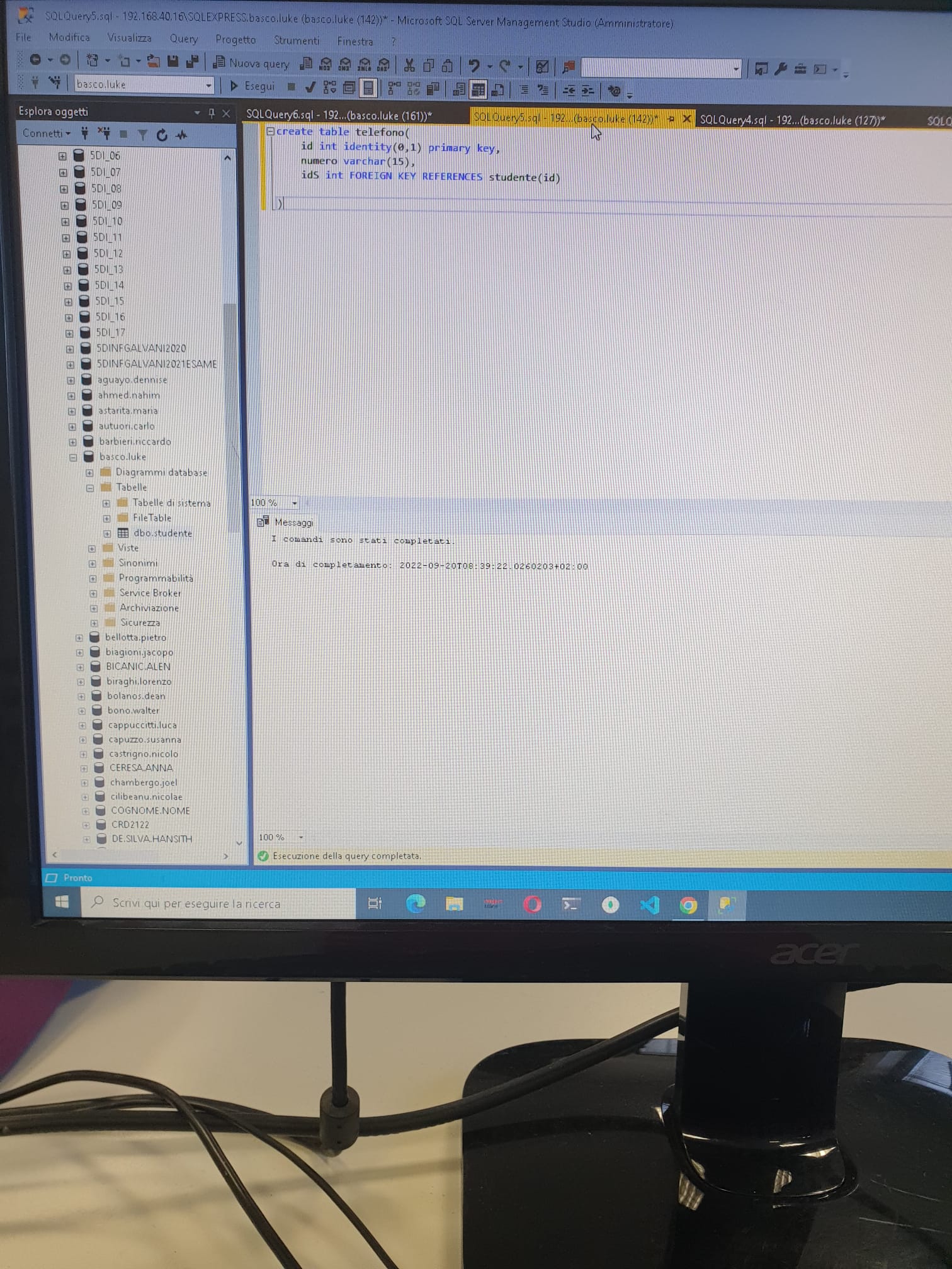 appunti SQL SERVER random dal telefono · Issue #2 · LukeBasco1216/python-appunti-add-esercizi ...