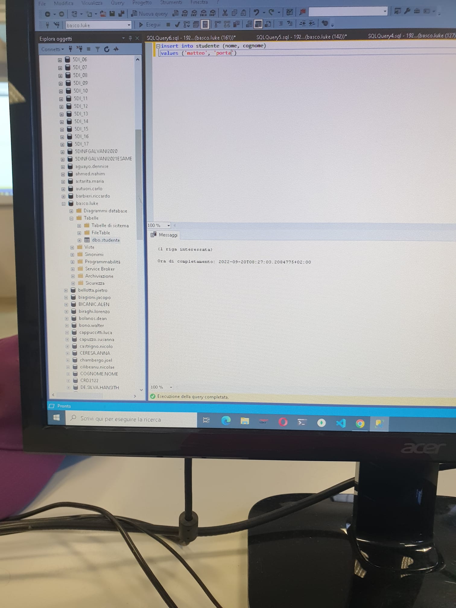 appunti SQL SERVER random dal telefono · Issue #2 · LukeBasco1216/python-appunti-add-esercizi ...