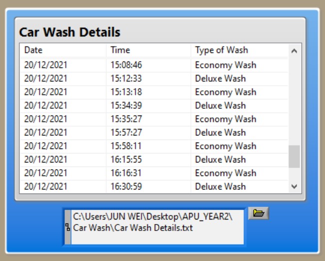 GitHub - JunWei25/Car-Wash-Controller: Designed a simple Car Wash ...