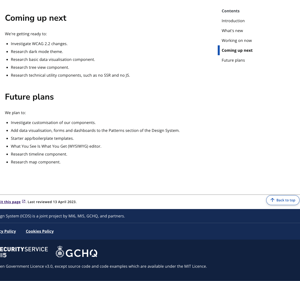 Unable to scroll to the bottom heading on page contents · Issue #416 · mi6/ic-design-system · GitHub