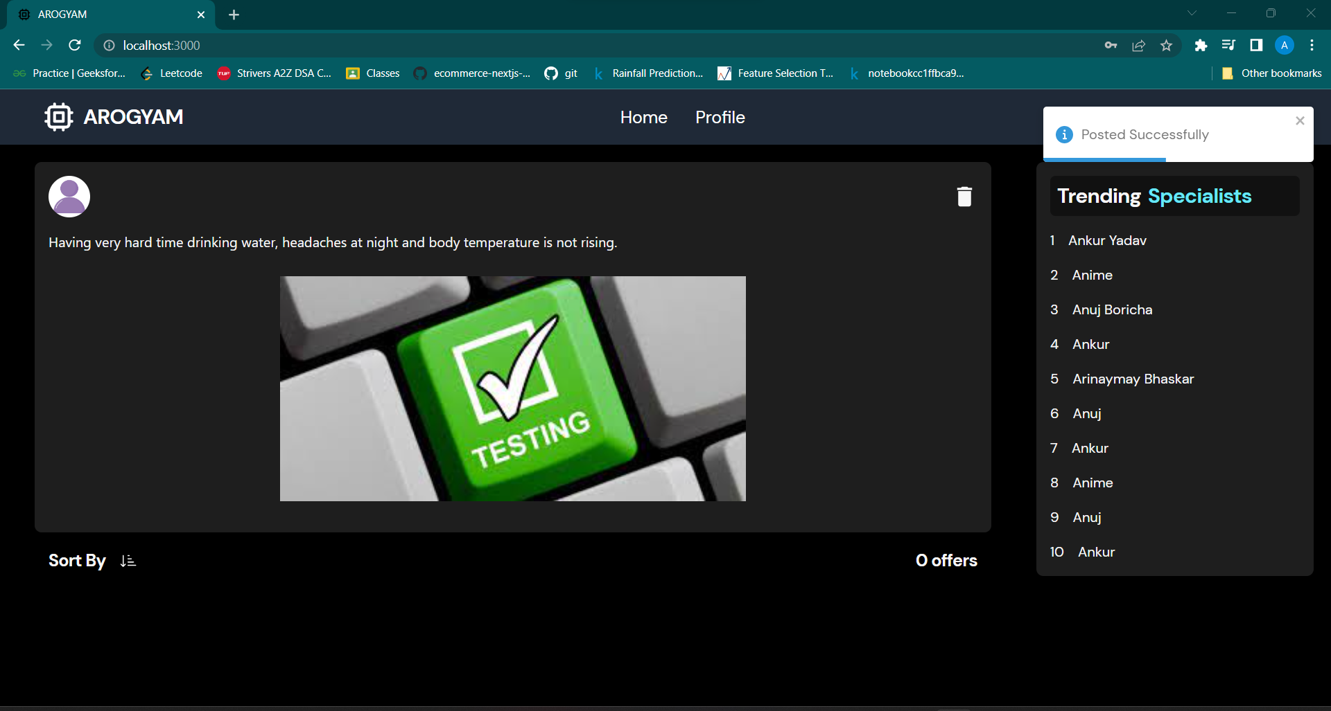 GitHub - AnKoderYadav/Arogyam: Modern Age HealthCare Consultation