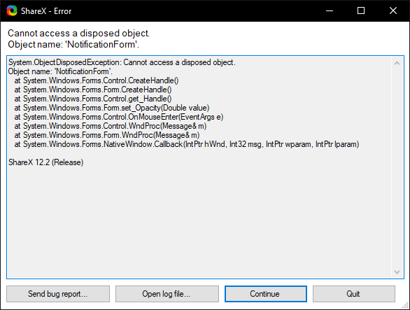 Hovering over a thumbnail preview after uploading generates an error ...