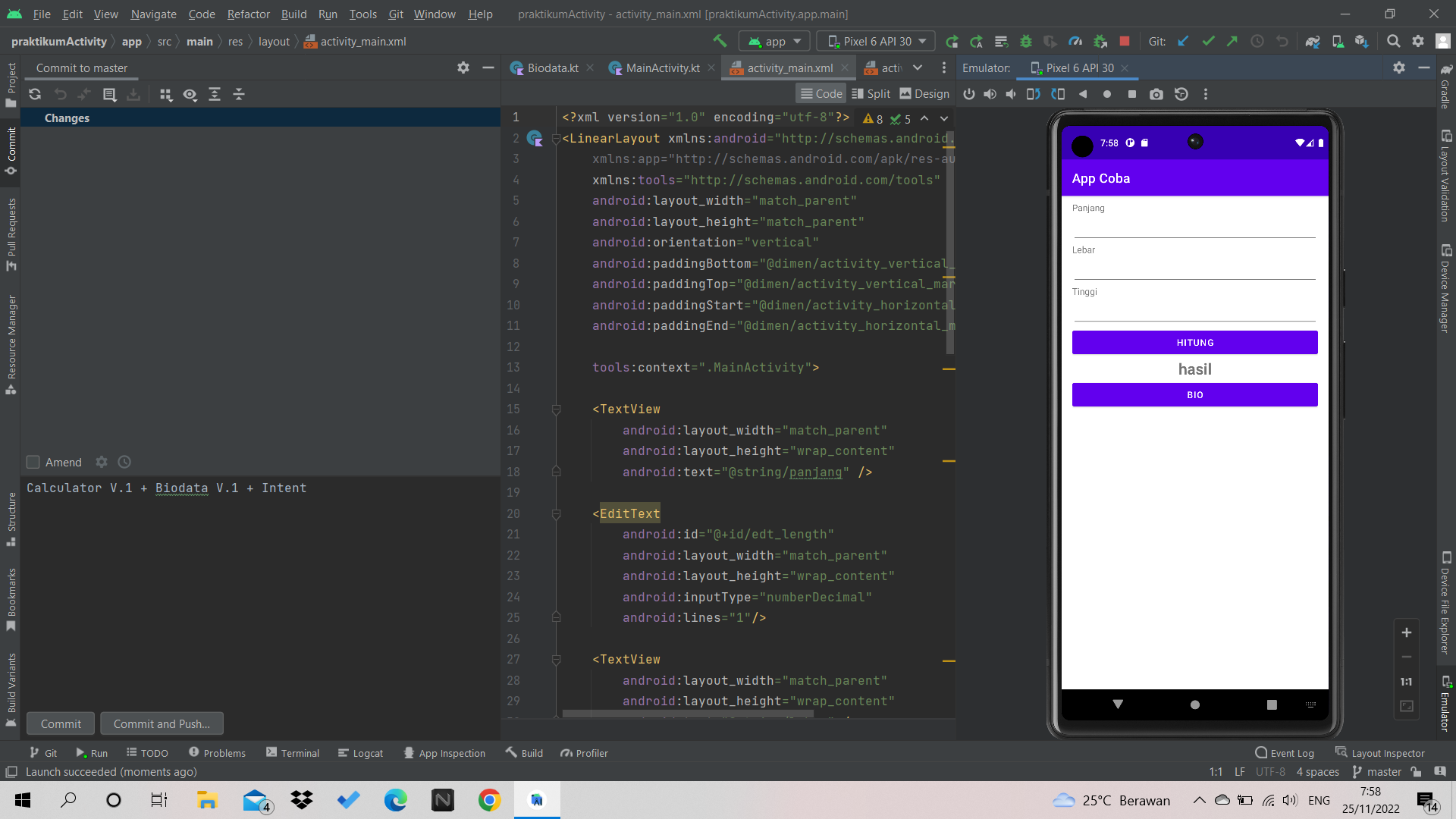 GitHub - Zeroaril7/Calculator-x-Biodata