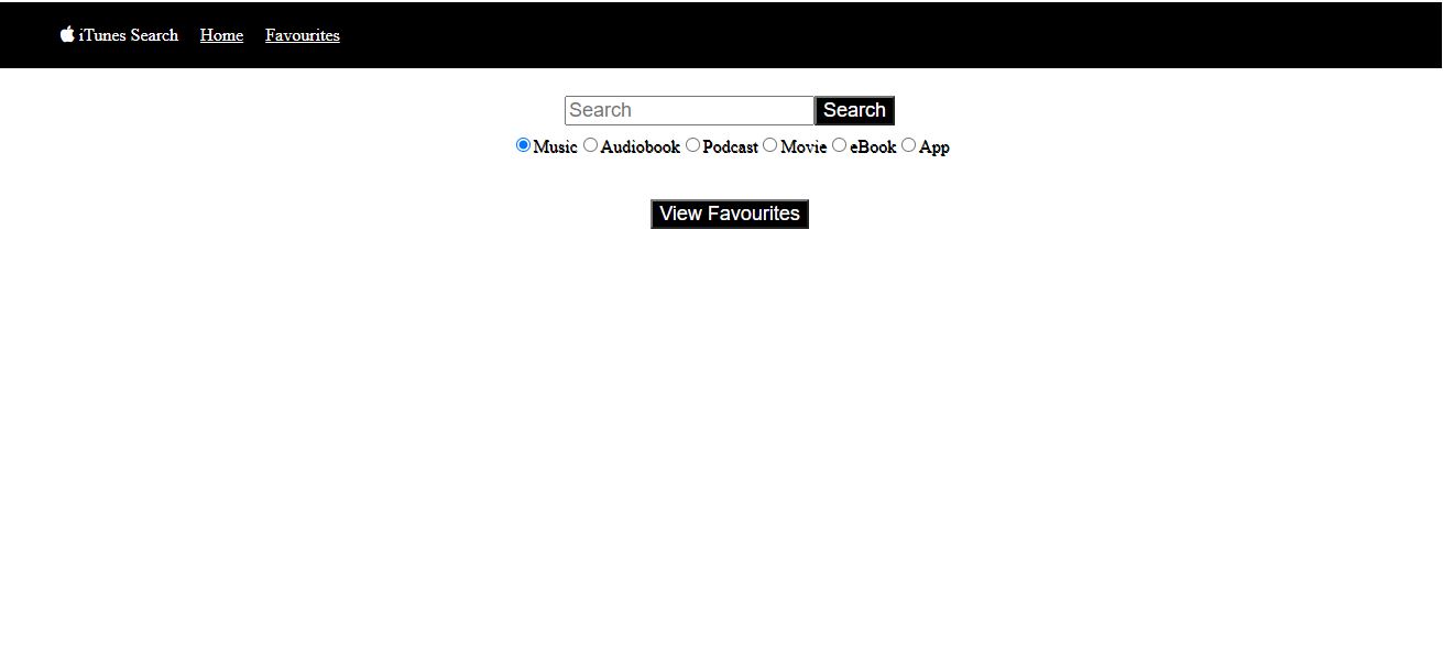 Github Ashleighwilliamsitunes Search Api Using Reactjs And Express Full Stack Web Application 7389