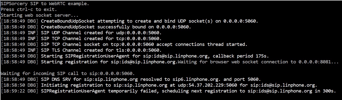 SIPToWebRtcBridge- SIPRegistrationUserAgent temporarily faild · Issue #569 · sipsorcery-org ...