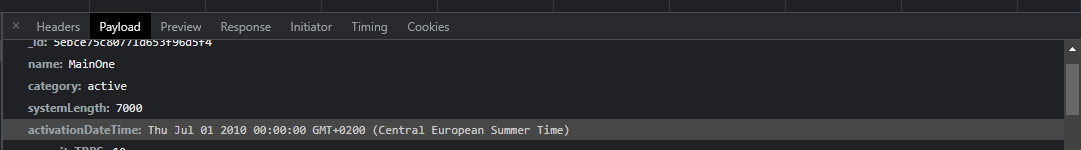 Inconsistent RFS date representation between API backend and Dashboard (front-end) · Issue #71 ...