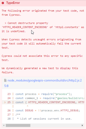 "Cannot destructure property 'HTTP2_HEADER_CONTENT_ENCODING' of 'http2.constants' as it is ...