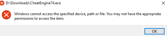 Can't install cheat engine. · Issue #2148 · cheat-engine/cheat-engine ...