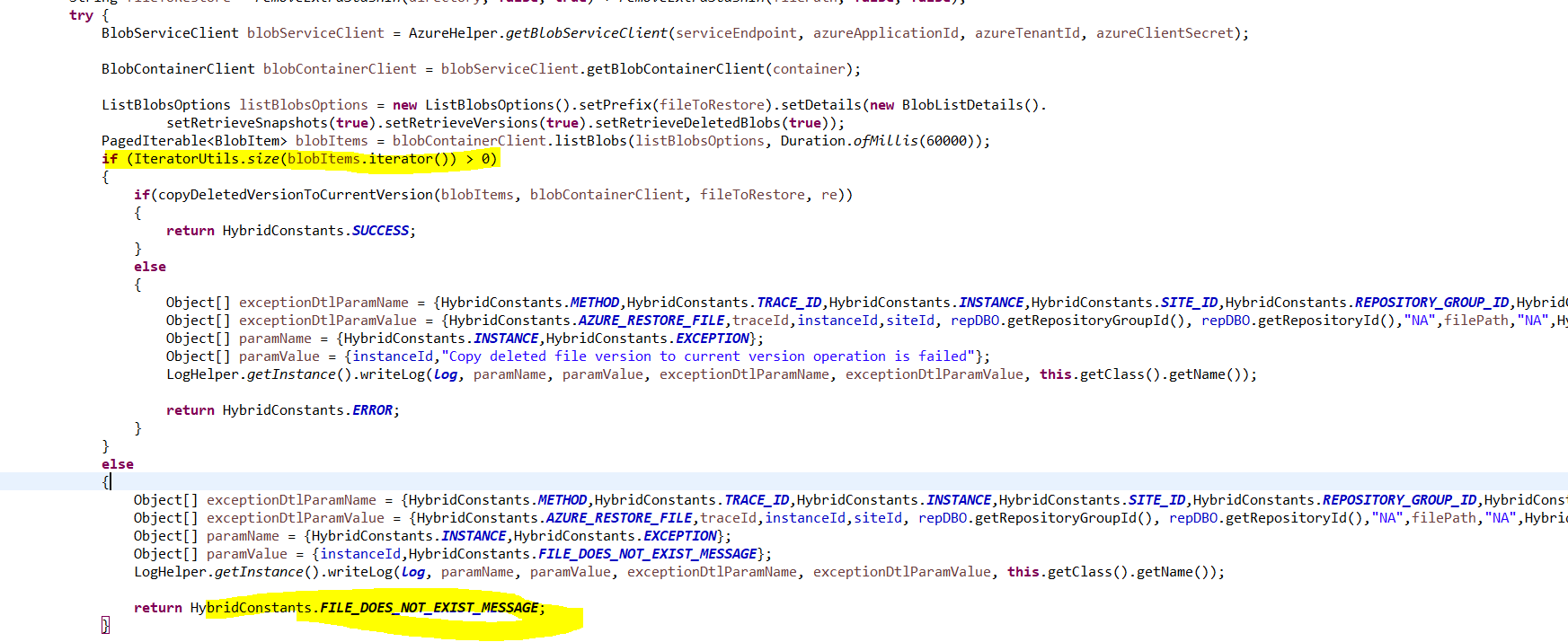 undeleteWithResponse(Duration timeout, Context context) API is not working to restore soft ...