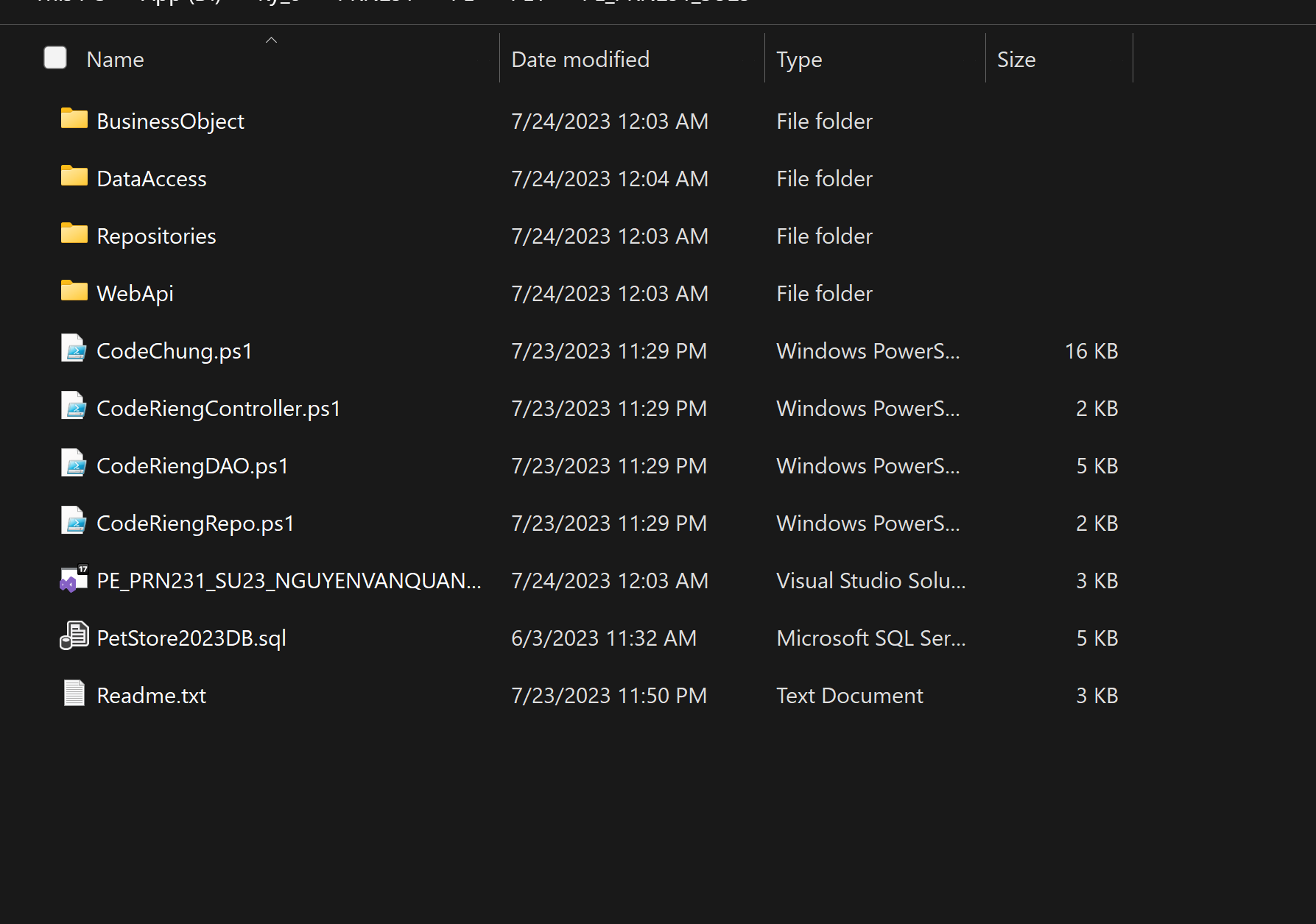 GitHub - quangnketchup/PE_PRN231_SU23