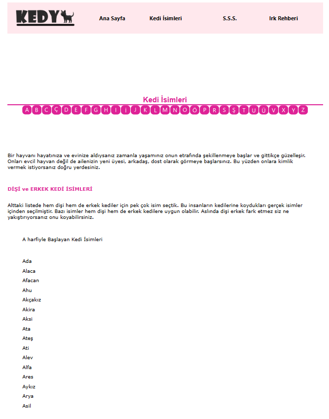 GitHub - sevginuroksuz/kedyblog: BMG Dönem Projesi - HTML ile Web Sayfası Oluşturma