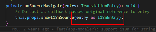 BUG - UITranslationButton. Parameter of 'onShowExistingEntry'(property) function is not generic ...
