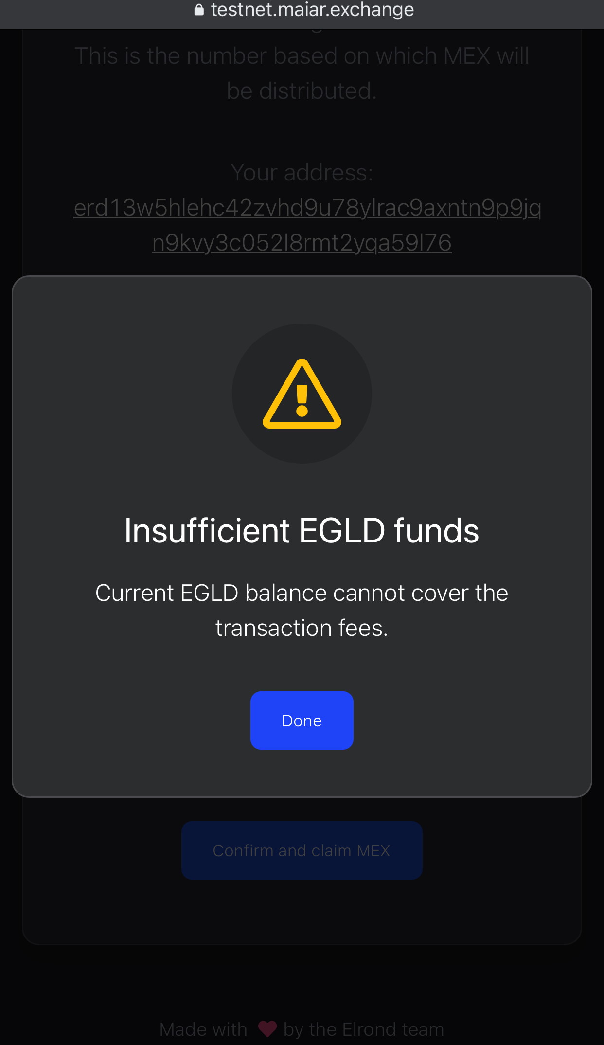 erd13w5hlehc42zvhd9u78ylrac9axntn9p9jqn9kvy3c052l8rmt2yqa59l76 · Issue #496 · multiversx/mx ...