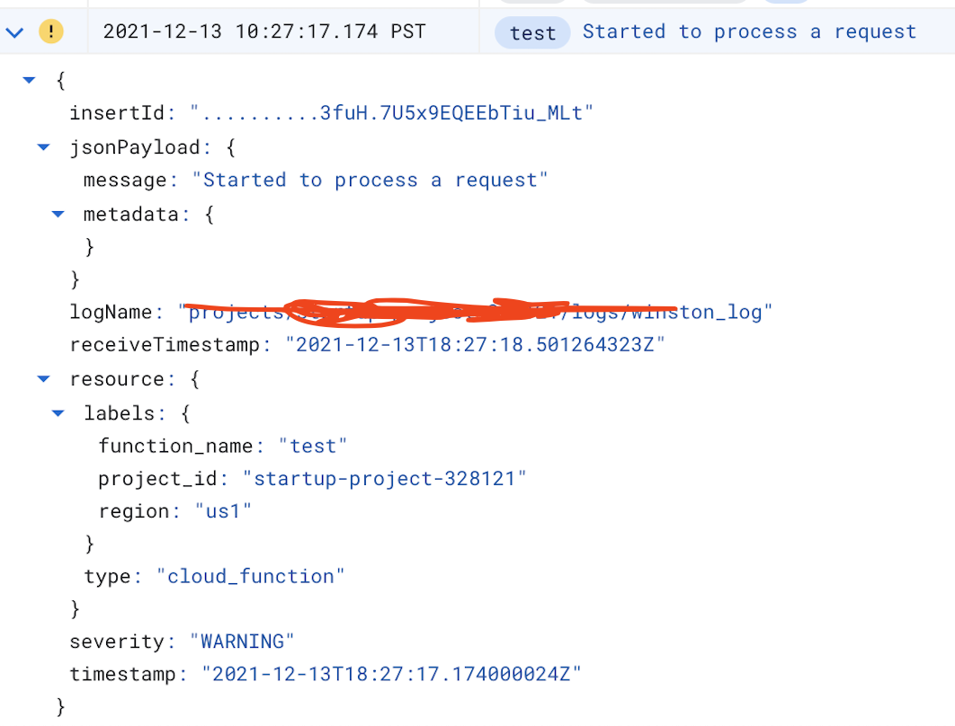 GCP logger always shows GCP logger always shows
