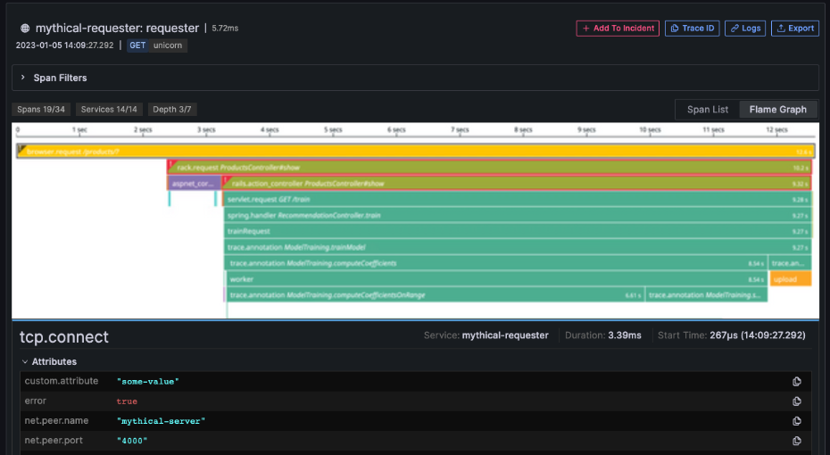 Trace View: Flame graph · Issue #61383 · grafana/grafana · GitHub