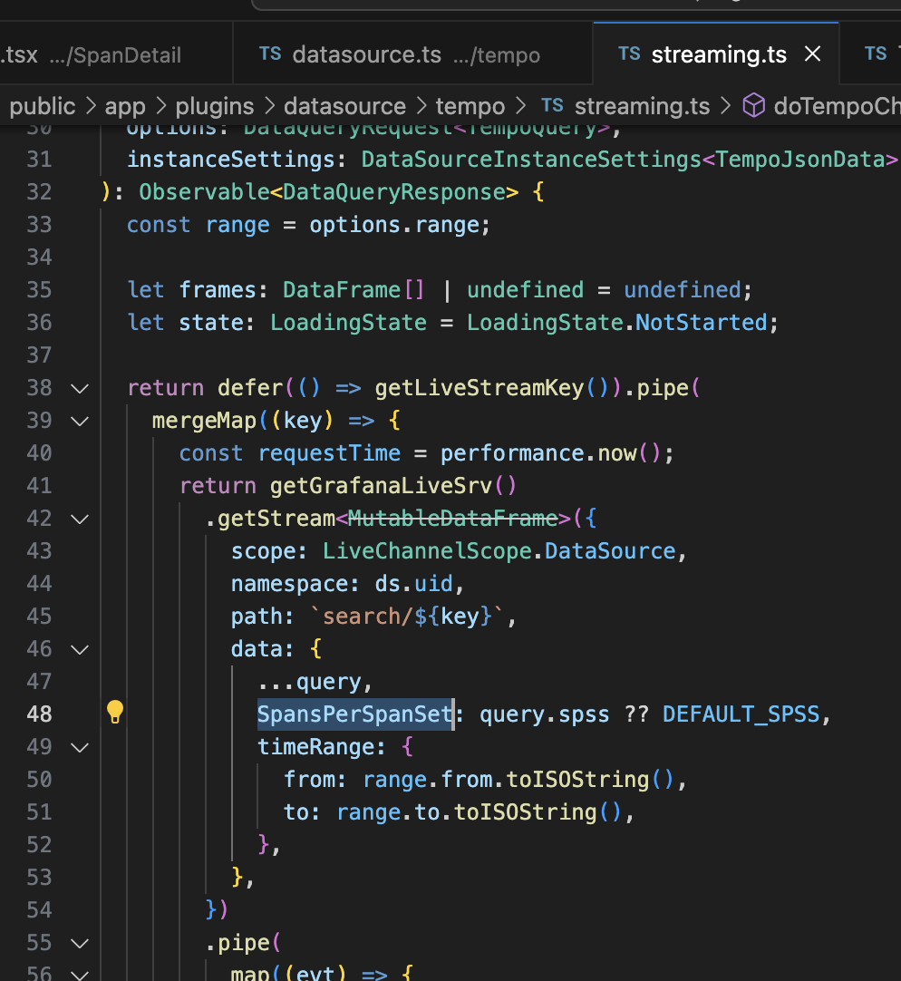 Tempo: Spans per span set value not respected in streaming · Issue #76534 · grafana/grafana · GitHub