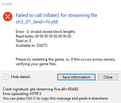 FiveM crashes when trying to join the server · Issue #3705 · Jarrrk/HighLife · GitHub