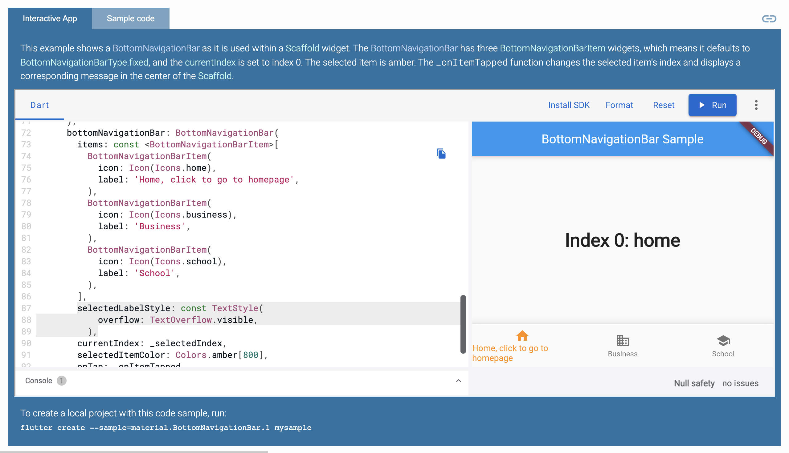 The label strings in BottomNavigationBar do not appear centred when overflow is set to visible ...