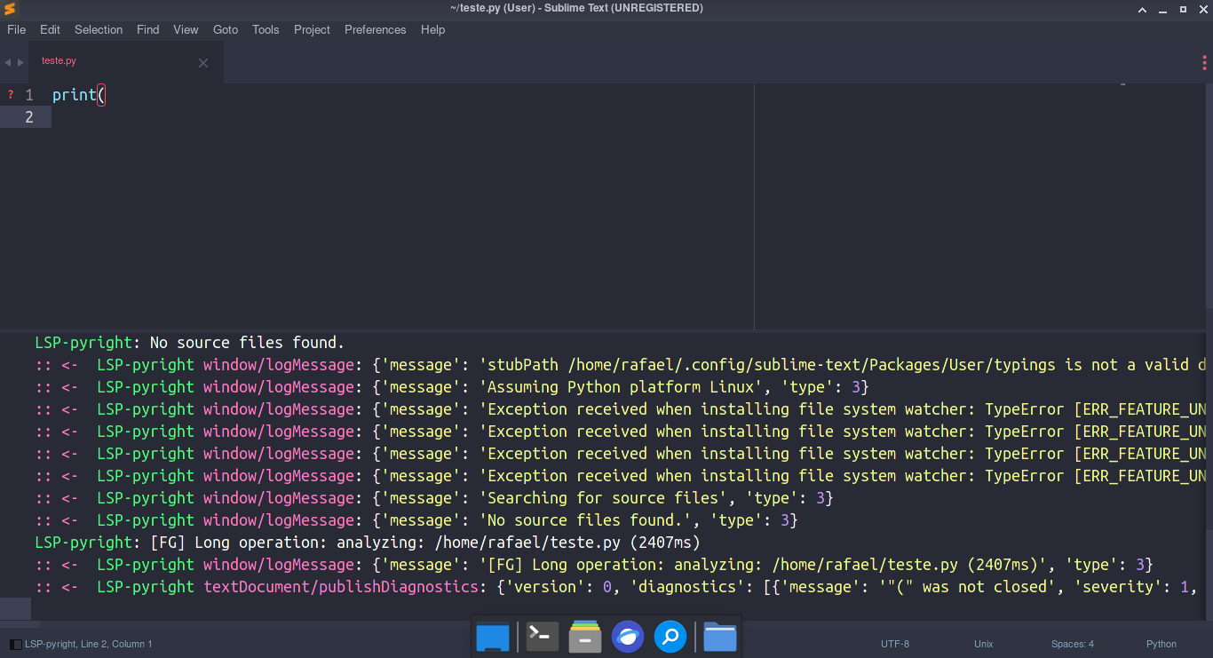 No diagnostics published · Issue #1930 · sublimelsp/LSP · GitHub