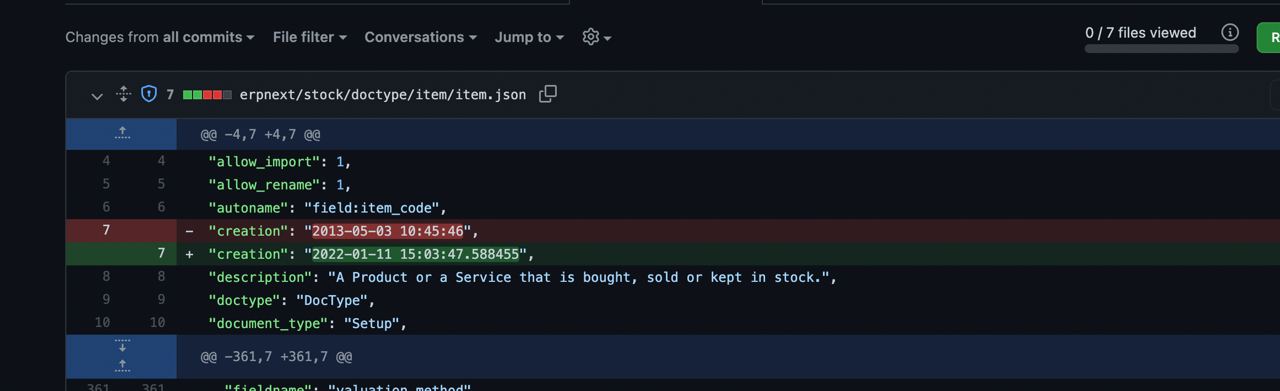 Creation Getting Updated When Updating Doctype · Issue 15764 · Frappe Frappe · Github