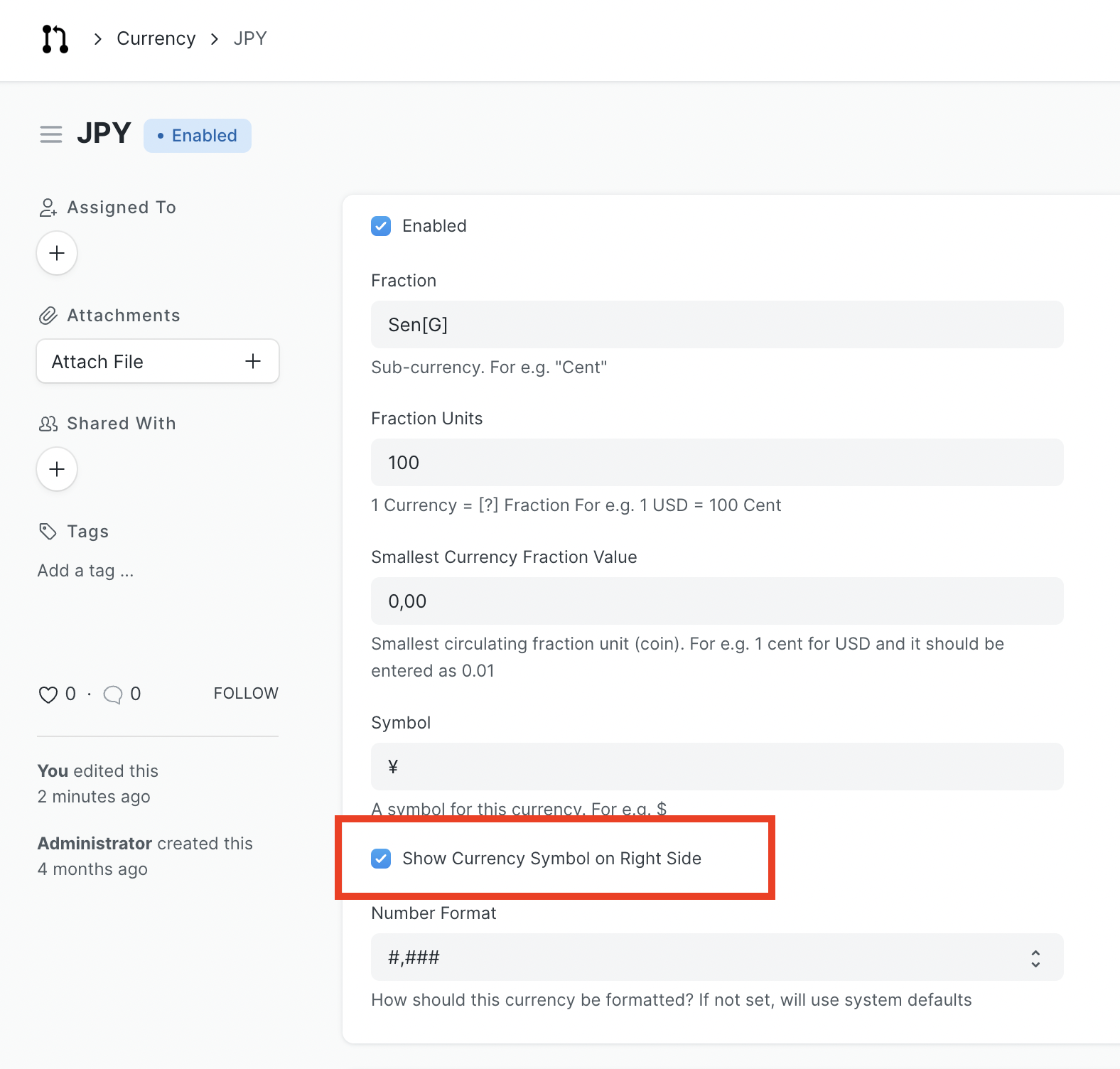 Currency symbol position · Issue #16956 · frappe/frappe · GitHub
