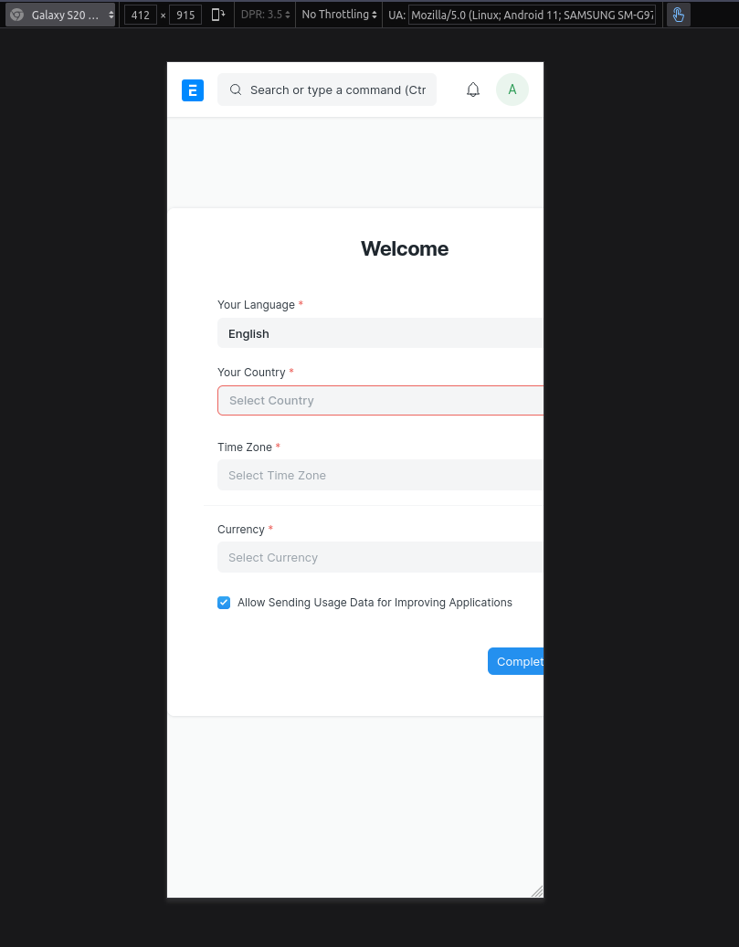 Setup wizard on mobile doesn't render correctly · Issue #21179 · frappe/frappe · GitHub