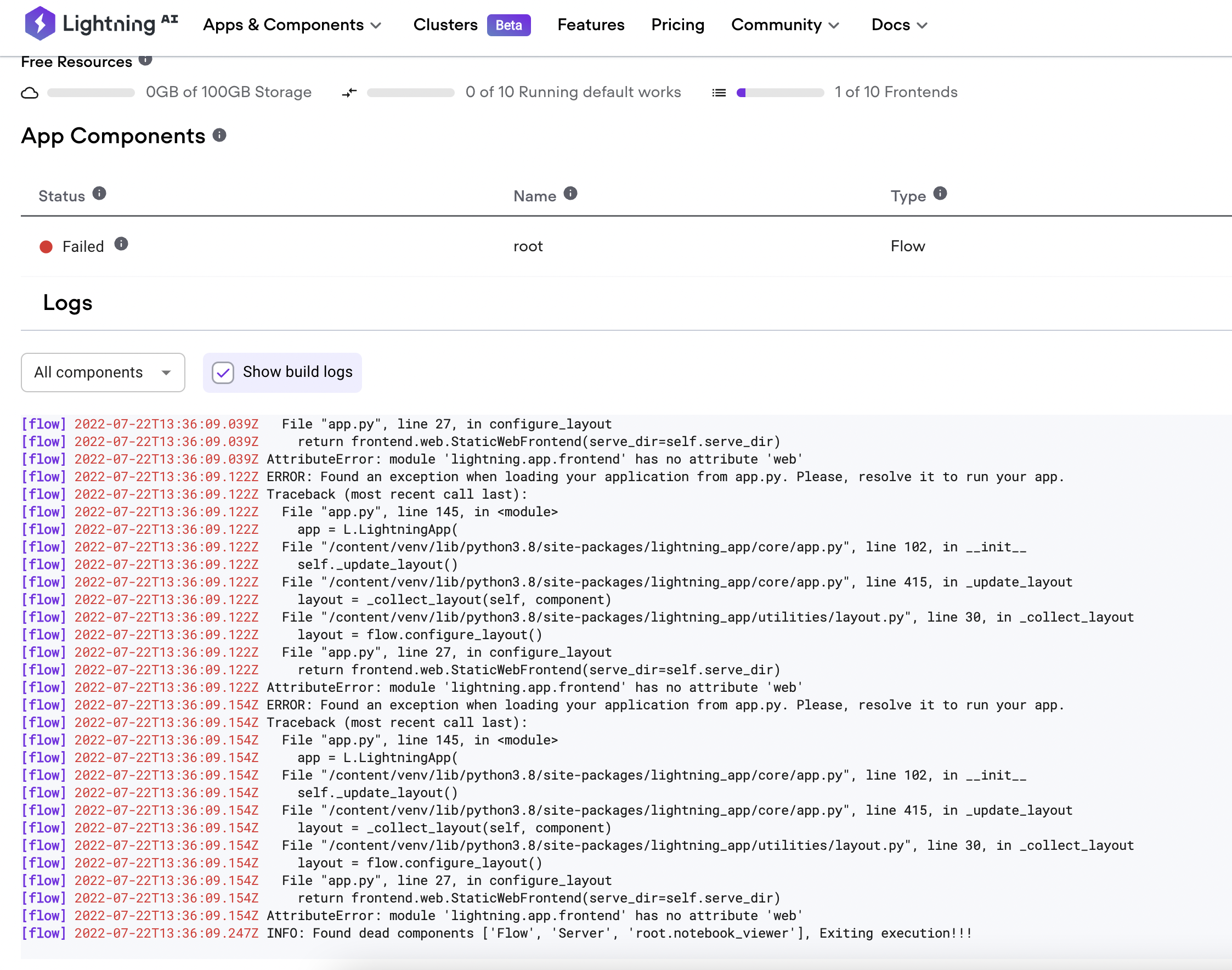 Fails on start? · Issue #89 · Lightning-Universe/Research-template · GitHub