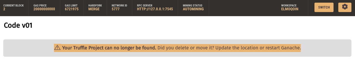 Bug Ganache Gui Contracts Tab Says Ganache Cannot Connect To Truffle Project · Issue 5493