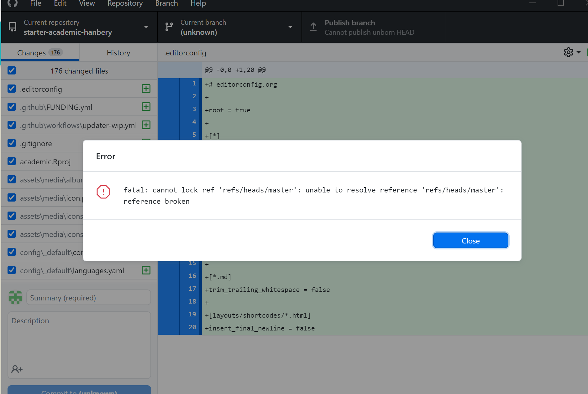Fatal error in github desktop · Issue #13179 · desktop/desktop · GitHub