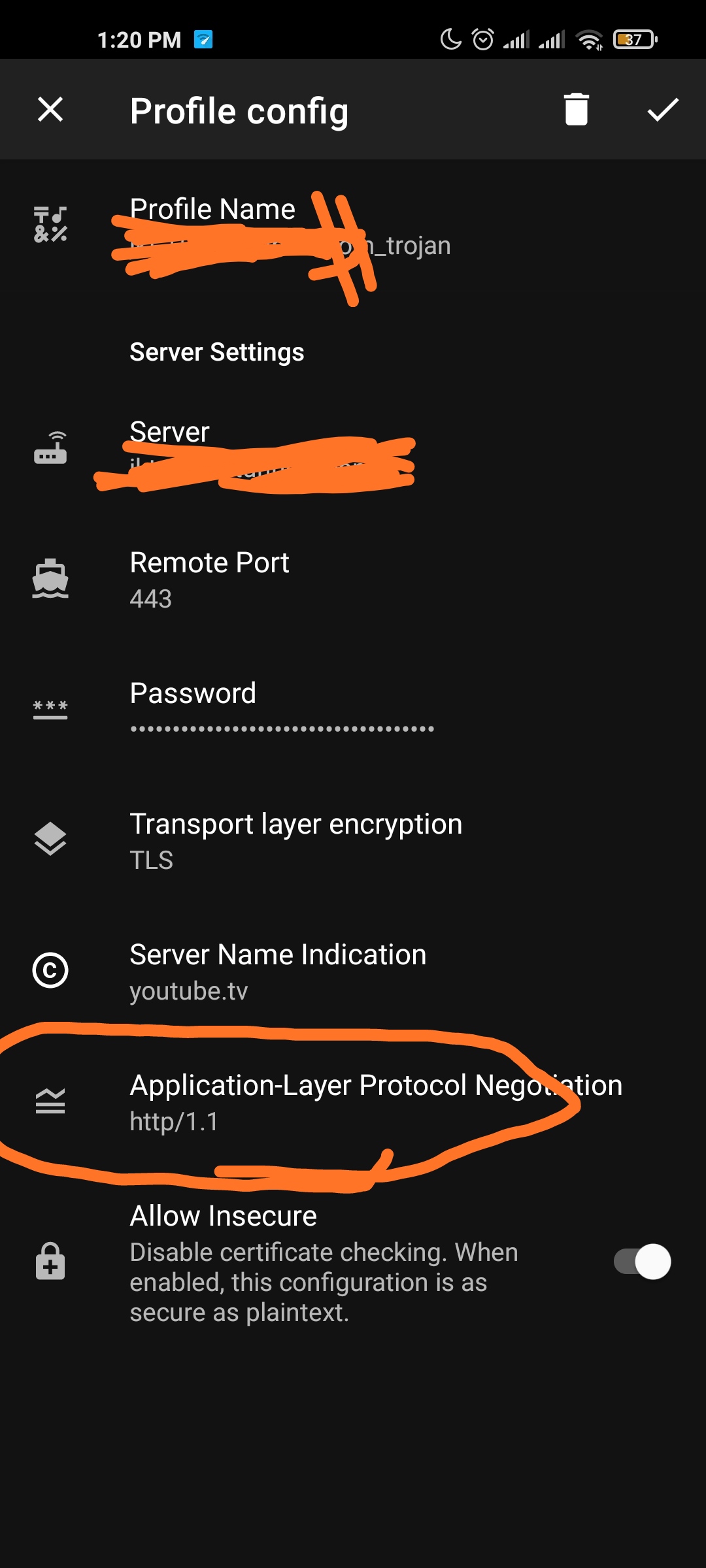 Running trojan from xray server not work in v2rayNG · Issue #1117 · 2dust/v2rayNG · GitHub