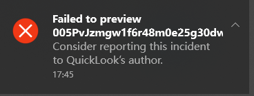 预览图片时出现 failed to preview · Issue #379 · QL-Win/QuickLook · GitHub