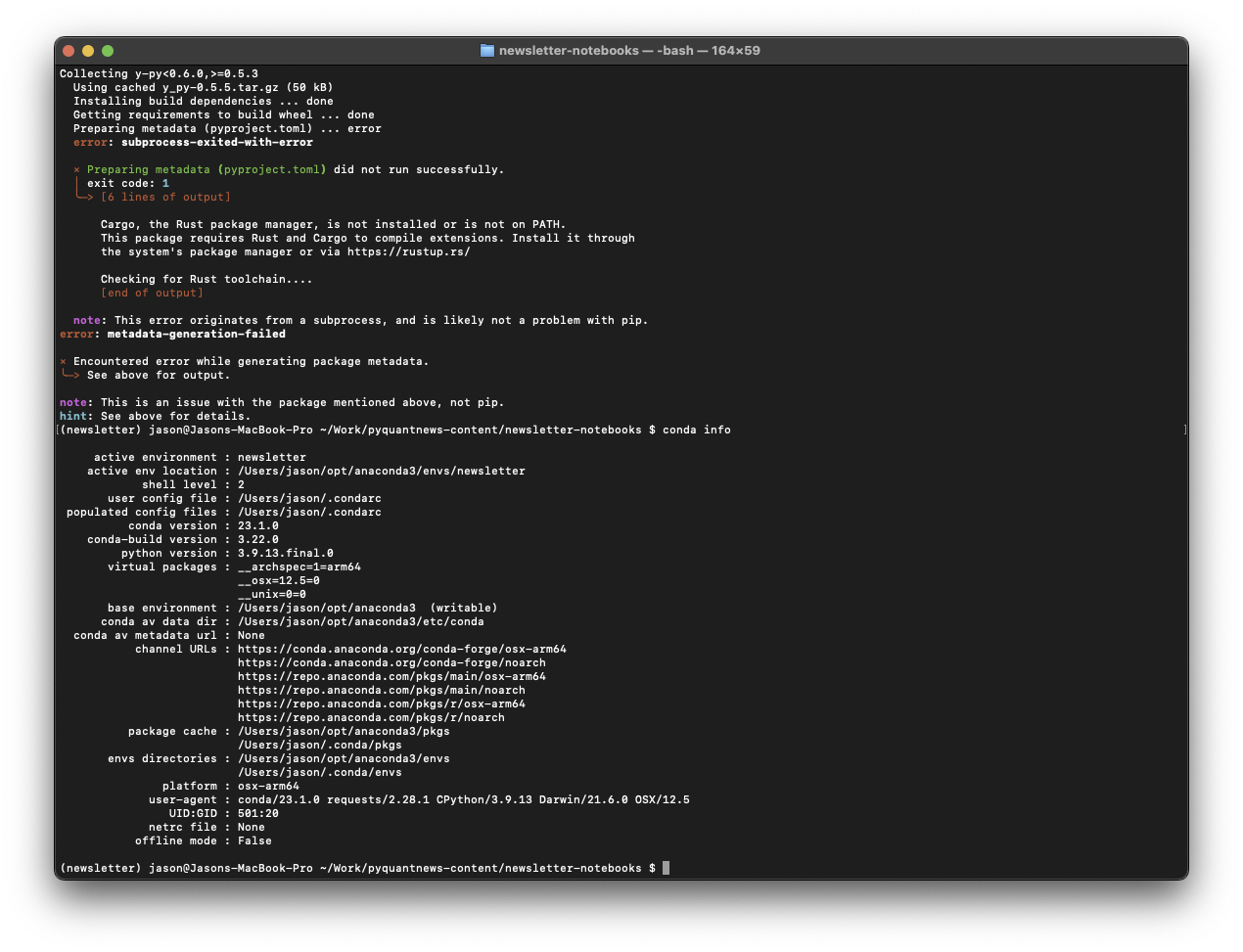 Exception Installing Openbb Sdk Because Missing Rust Package Manager · Issue 4159 · Openbb