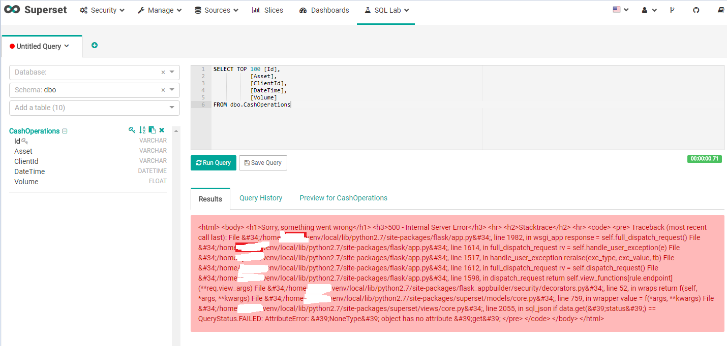 Azure SQL - SQL Lab Query Error · Issue #3075 · apache/superset · GitHub