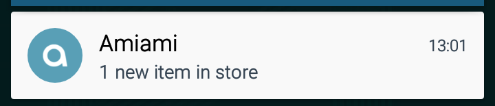 Notification tap doesn't open application · Issue #21 · CherryPerry/Amiami-android-app · GitHub