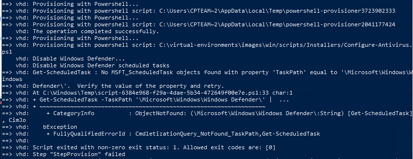Configure Anti Virus Step Failing · Issue 6649 · Actions Runner Images · Github