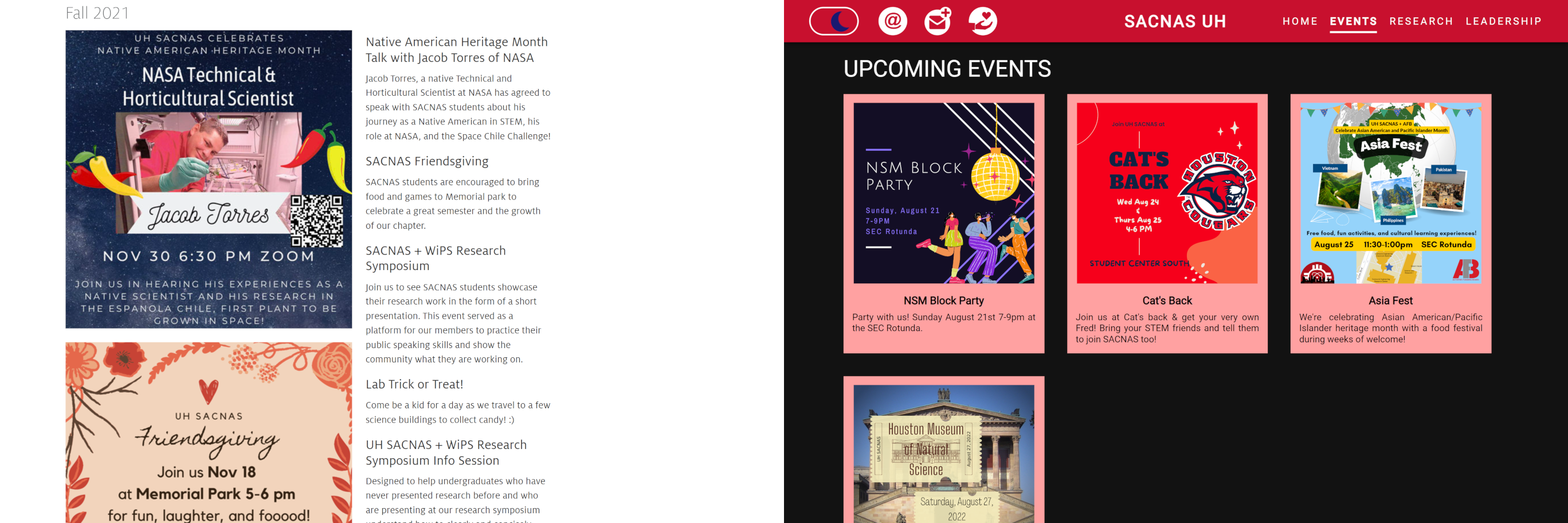 GitHub - SharmaMitchell/SACNAS-UH-Website: 2022 SACNAS-UH Site Redesign ...