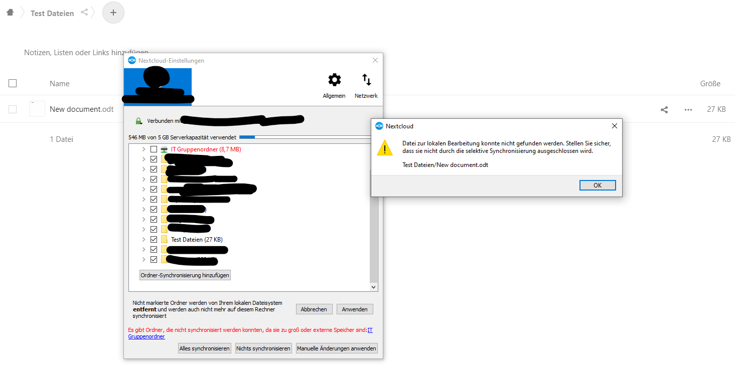[Bug]: Edit locally - Could not find a file for local editing · Issue #5341 · nextcloud/desktop ...