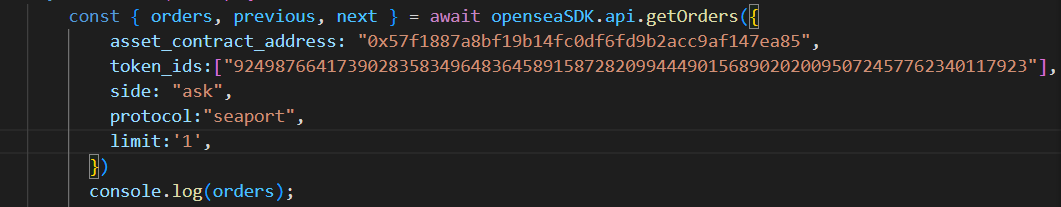 Can't getOrders · Issue #664 · ProjectOpenSea/opensea-js · GitHub