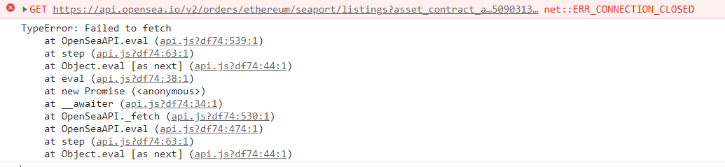getOrders returns error · Issue #666 · ProjectOpenSea/opensea-js · GitHub